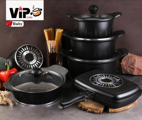 سرویس قابلمه VIP RUBY - فروشگاه اینترنتی لوازم خانگی جهاز بازار